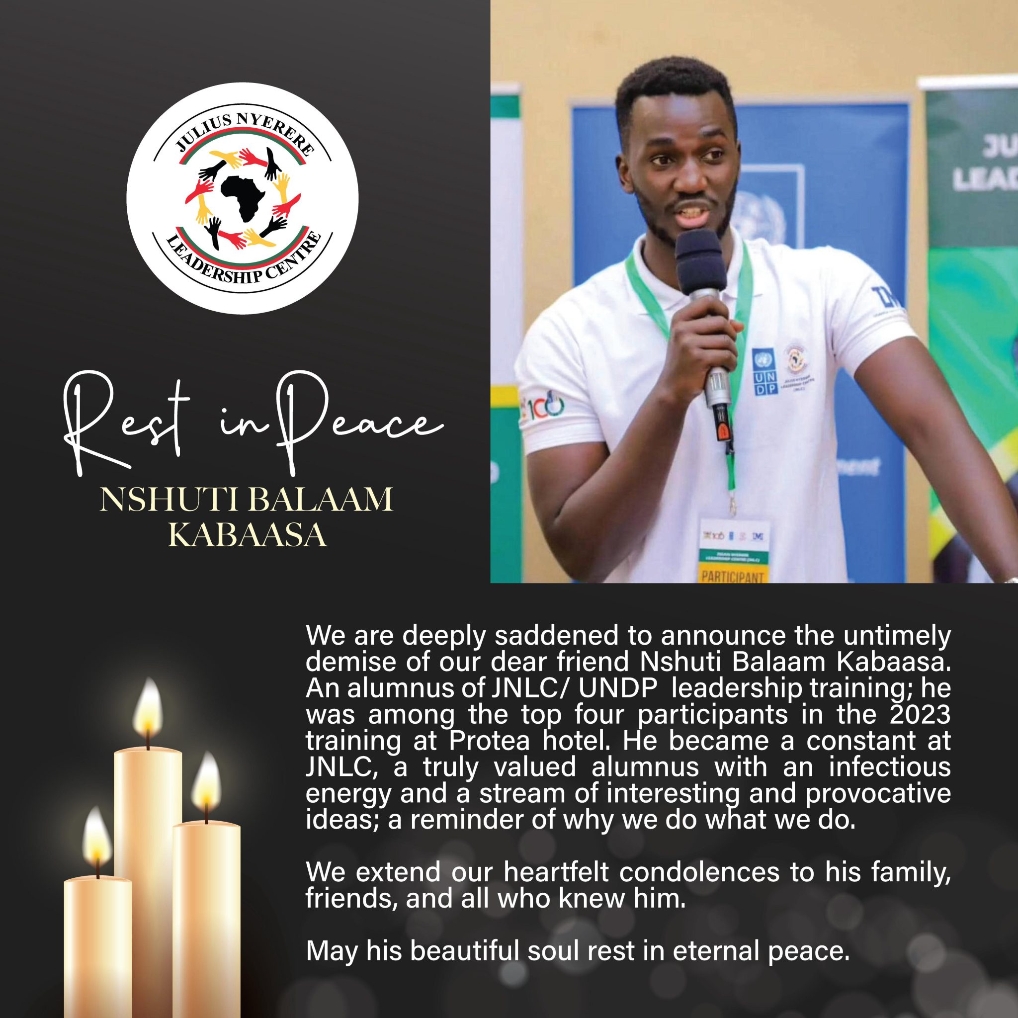 Rest in Peace, Nshuti Balaam Kabaasa. #RIP #NshutiBalaam - Julius ...